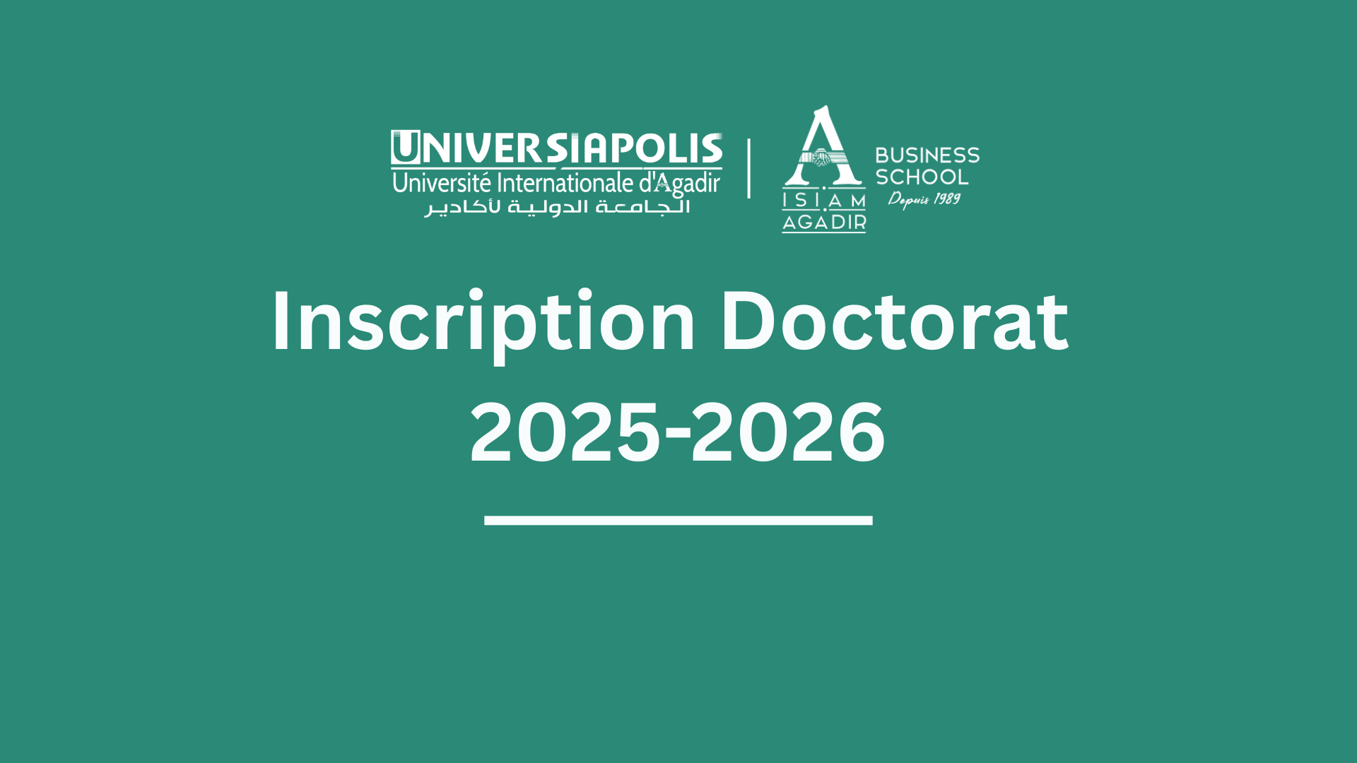 APPEL À CANDIDATURES POUR L’INSCRIPTION EN DOCTORAT – ANNÉE UNIVERSITAIRE 2025 – 2026 ...